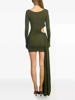 AXEL 113 Tyla Long-sleeve Mini Dress - Green