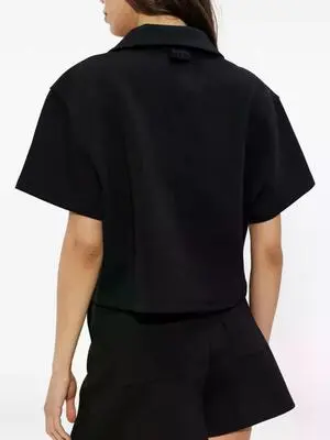 IRO PARIS Lace-up Polo Top