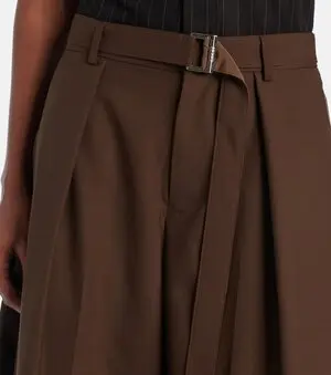 Sacai Pleated Belted Shorts