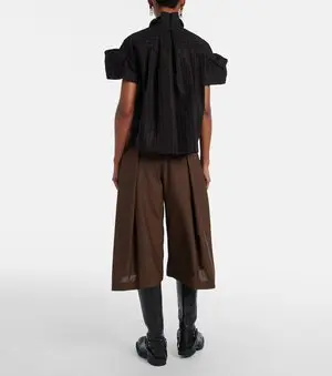 Sacai Pleated Belted Shorts - Brown