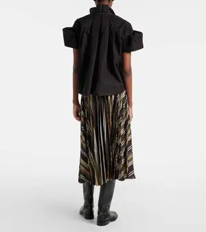 Sacai Striped Midi Skirt - Multicoloured