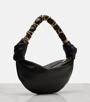 Saint Laurent Amalia Mini Leather Shoulder Bag - Black