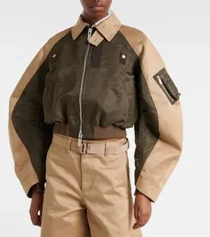 Sacai Cropped Blouson Jacket
