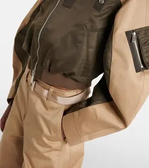 Sacai Cropped Blouson Jacket
