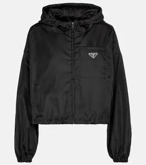 Prada Re-nylon Hooded Jacket - Black