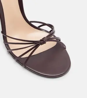 GIANVITO ROSSI 105 Leather Slingback Sandals