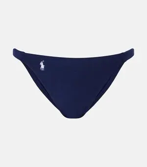 Polo Ralph Lauren Embroidered Bikini Bottoms - Blue