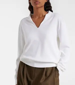 Loro Piana Siena Silk And Cotton Polo Sweater