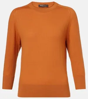Loro Piana Piuma Cashmere Sweater - Orange