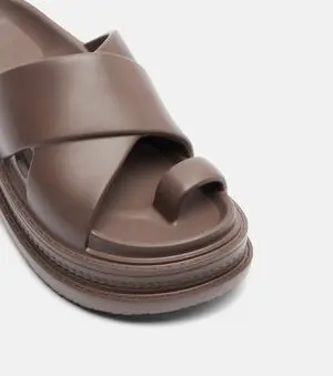 Sacai Platform Slides With Open Toe
