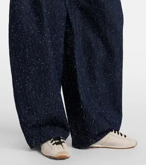 Jacquemus Logo Barrel-leg Jeans - Blue