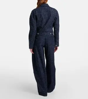 Jacquemus Logo Barrel-leg Jeans - Blue