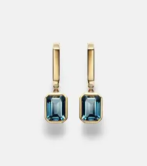BUCHERER FINE JEWELLERY 18kt Yellow Topaz Drop Earrings - Gold