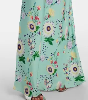 Rabanne Chain-detail Floral Maxi Dress - Multicoloured