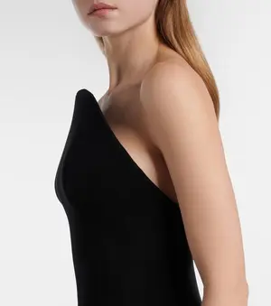 Alaïa Sheer Jersey Cocktail Dress - Black
