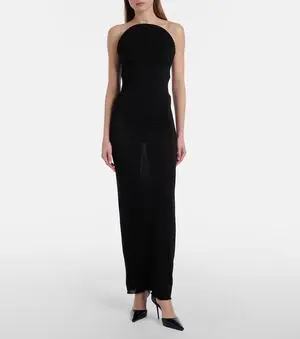 Alaïa Sheer Jersey Cocktail Dress