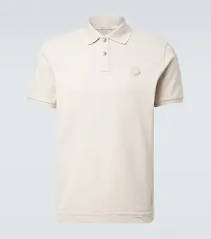 Moncler Logo Cotton Polo Shirt