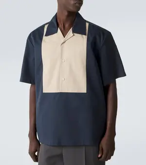 JIL SANDER Cotton And Silk Bowling Shirt
