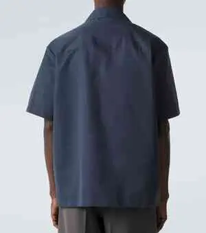 JIL SANDER Cotton And Silk Bowling Shirt