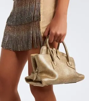 Attico La Passeggiata Top-handle Bag - Gold