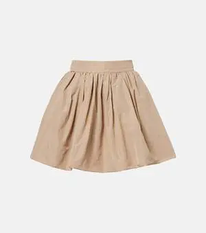 PATOU Gathered Faille Miniskirt - Beige