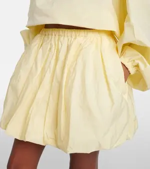 PATOU Gathered Mini Skirt - Yellow
