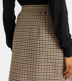 Valentino Garavani Houndstooth Virgin Wool Miniskirt