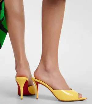 CHRISTIAN LOUBOUTIN Miss Z Mules - Yellow