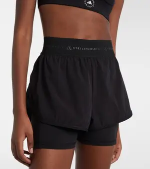 Adidas By Stella McCartney Logo Shorts - Black