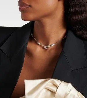 Valentino Garavani Ovalette Swarovski®-embellished Necklace