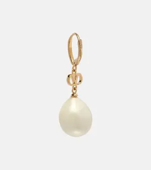 Valentino Garavani Vlogo Faux Pearl Drop Earrings