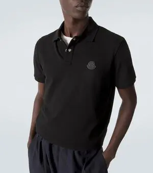 Moncler Logo Cotton Polo Shirt