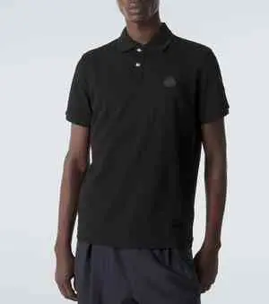 Moncler Logo Cotton Polo Shirt