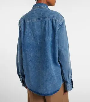 AMI Paris De Coeur Denim Shirt