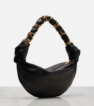 Saint Laurent Amalia Mini Leather Shoulder Bag - Black