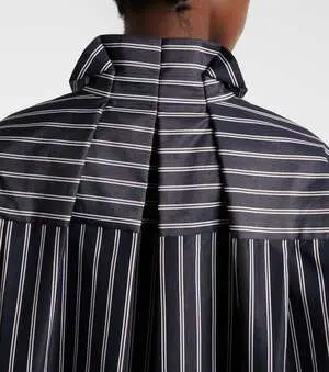 Sacai Striped Oversized Cotton-blend Shirt