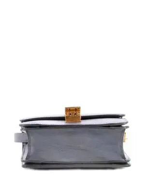 Celine Classic Box Bag Grainy Leather Teen Shoulder Bag - Grey