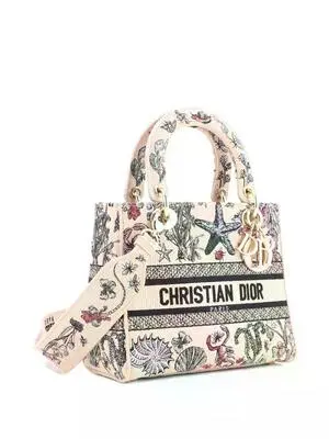 Dior Lady D-lite Medium Satchel - Neutrals