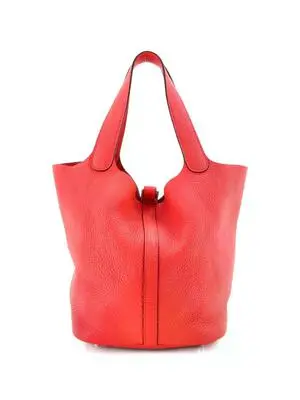 Hermès Picotin Lock Mm Bucket Bag - Red