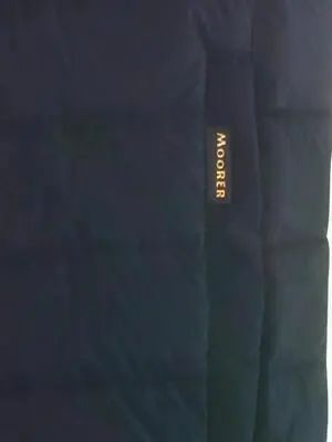 MOORER Quilted Zip Gilet - Blue
