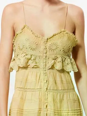 MARANT ETOILE Ruffled Lace Paule Dress - Neutrals