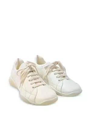 Prada Leather Sneakers - White