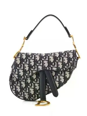 Dior Saddle Handbag Oblique Canvas Mini Shoulder Bag - Blue