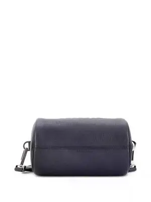 Dior Logo Roller Messenger Bag Embossed Leather Shoulder Bag