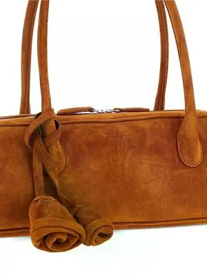 Magda Butrym Brigitte Suede Shoulder Bag - Brown