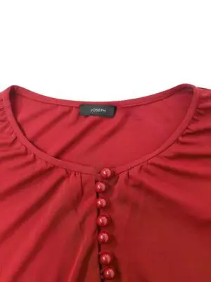 JOSEPH Romy Midi Dress With Button Detail And Belt