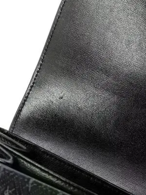 Saint Laurent Top Flap Satchel Monogram All Over Suede Small Crossbody Bag