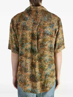 Saint Laurent Abstract-print Short-sleeve Shirt