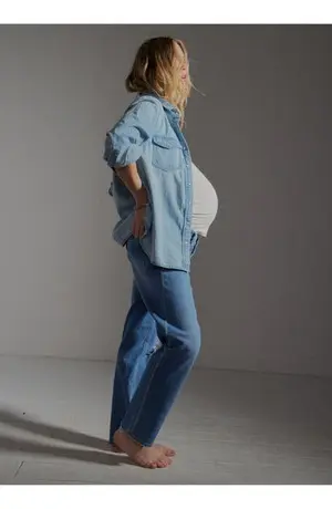 Hatch Denim Maternity Shirt