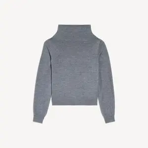 Balenciaga Classic Wool Knit Drappy Sweater